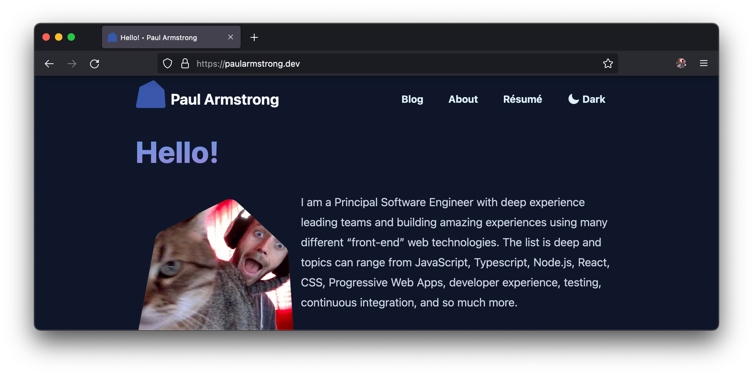 New site, who dis? • Paul Armstrong